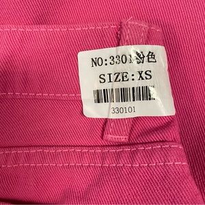 Jeans | Nwt Pink Highwaist Boyfriend Straightleg Jeans With White ...